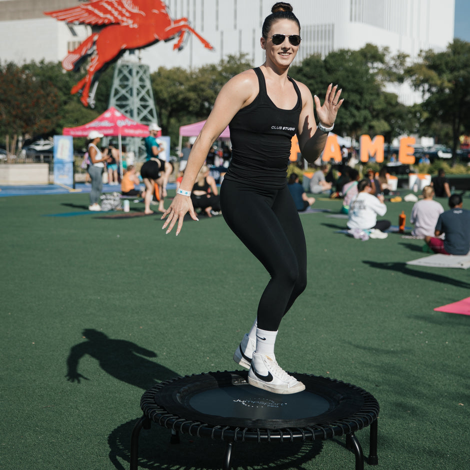 How To Health Bounce On A Rebounder Trampoline | JumpSport Fitness